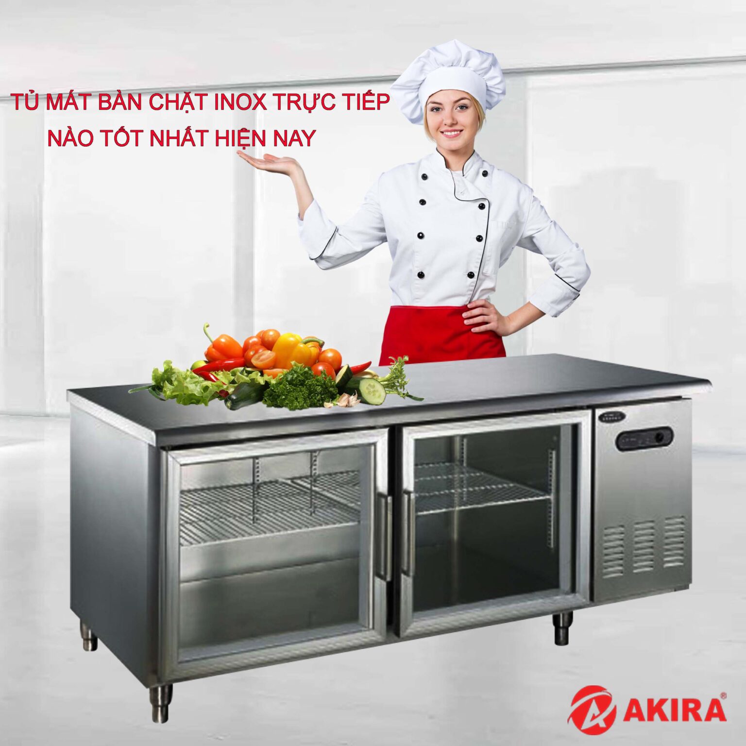 Tủ mát bàn chặt Inox trực tiếp nào tốt nhất hiện nay - Điện Máy Akira