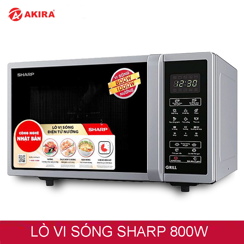 Ưu điểm và nhược điểm của lò vi sóng Sharp 800W - Điện Máy Akira