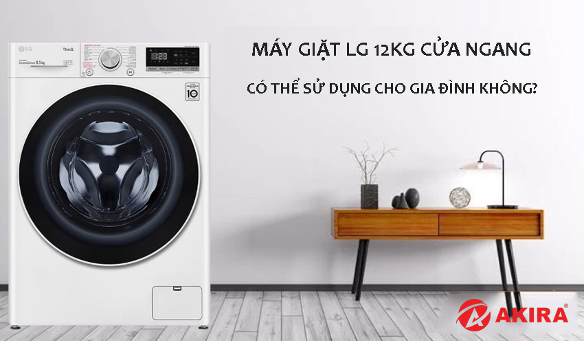 máy giặt LG 12kg cửa ngang - Điện Máy Akira