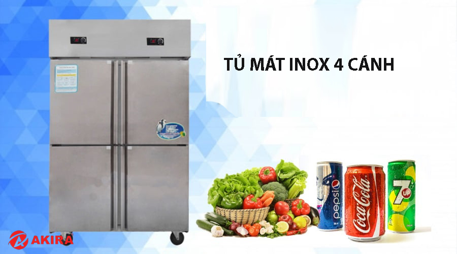 Tủ mát inox 4 cánh có đặc điểm gì nổi bật? - Điện Máy Akira