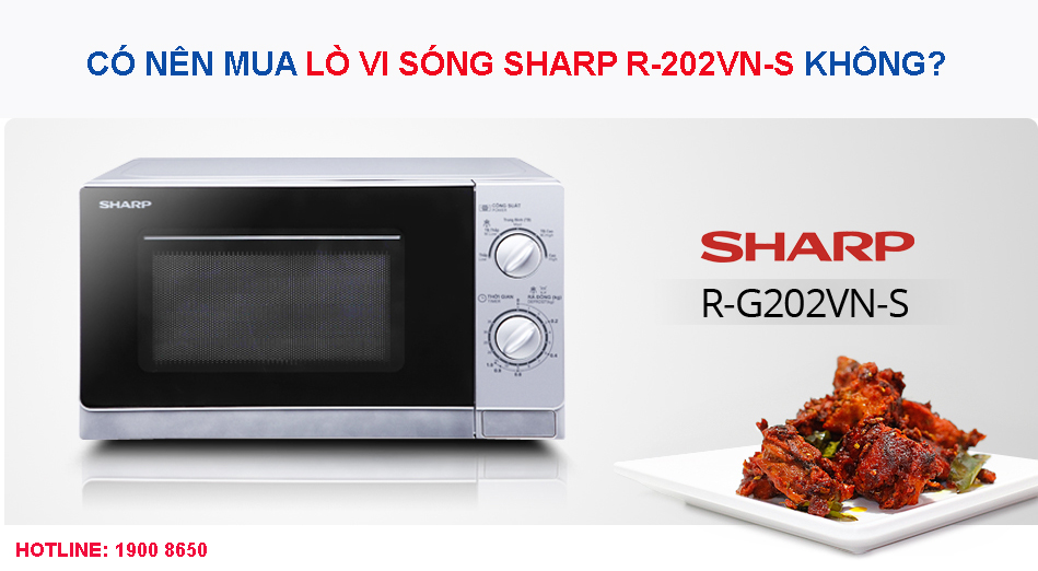 Có nên mua lò vi sóng Sharp R-202VN-S không? - Điện Máy Akira