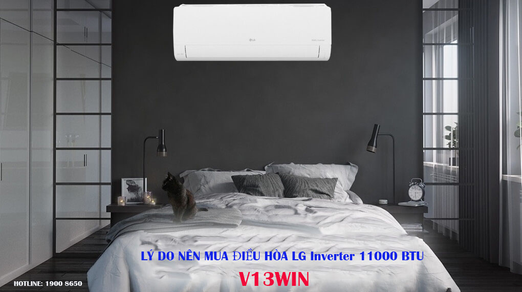 Lý do nên mua điều hòa LG Inverter 11000 BTU V13WIN - Điện Máy Akira