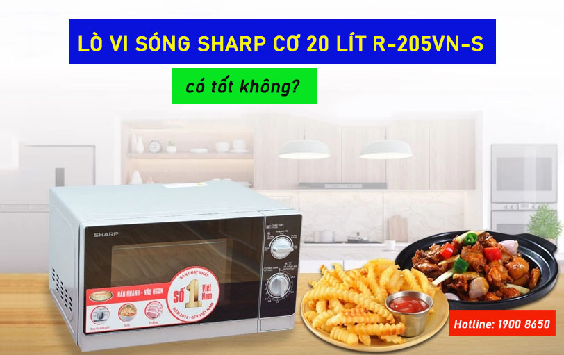 Lò vi sóng Sharp cơ 20 Lít R-205VN-S có tốt không? - Điện Máy Akira