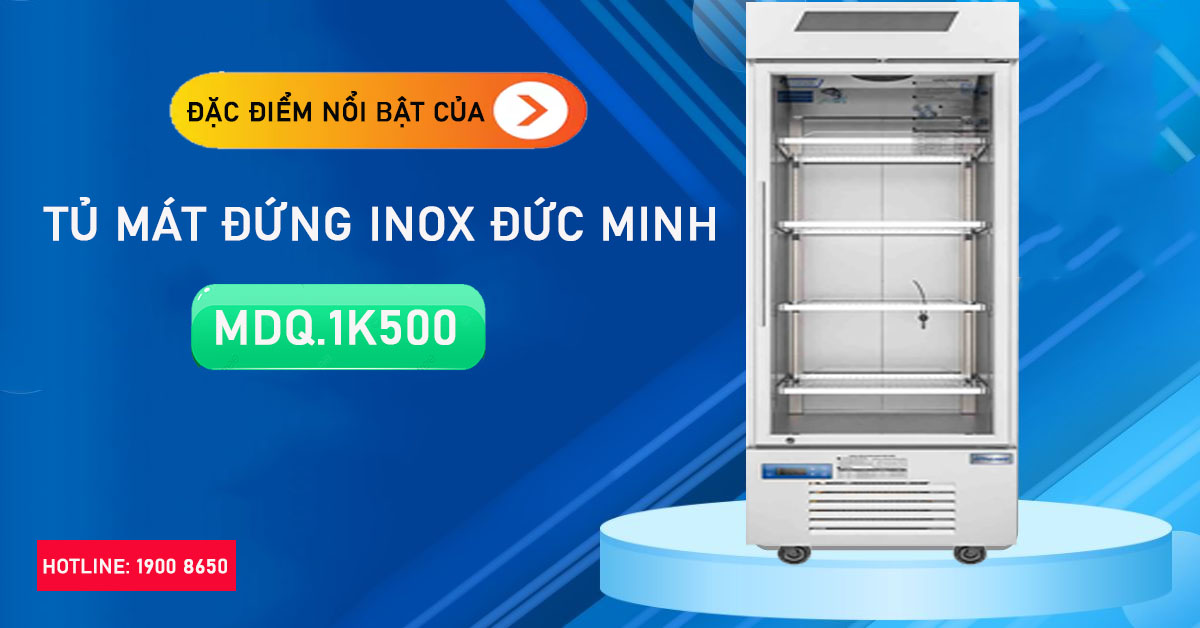 Đặc điểm nổi bật của tủ mát đứng inox Đức Minh MDQ.1K500 - Điện Máy Akira