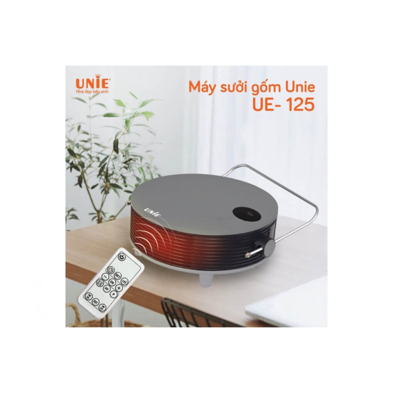 Máy sưởi gốm UNIE UE-125 chính hãng, giá tại kho| Điện máy Akira