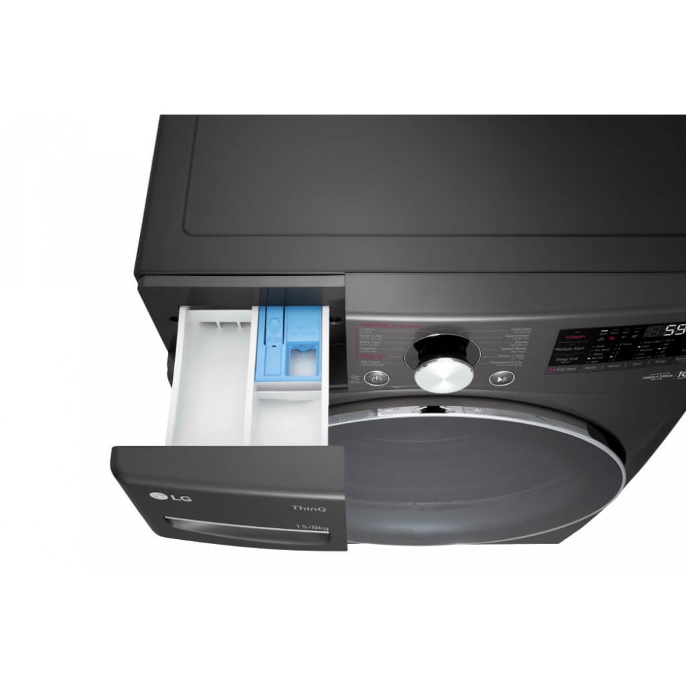 Máy giặt sấy LG Inverter 21 kg sấy 12kg F2721HVRB lồng ngang