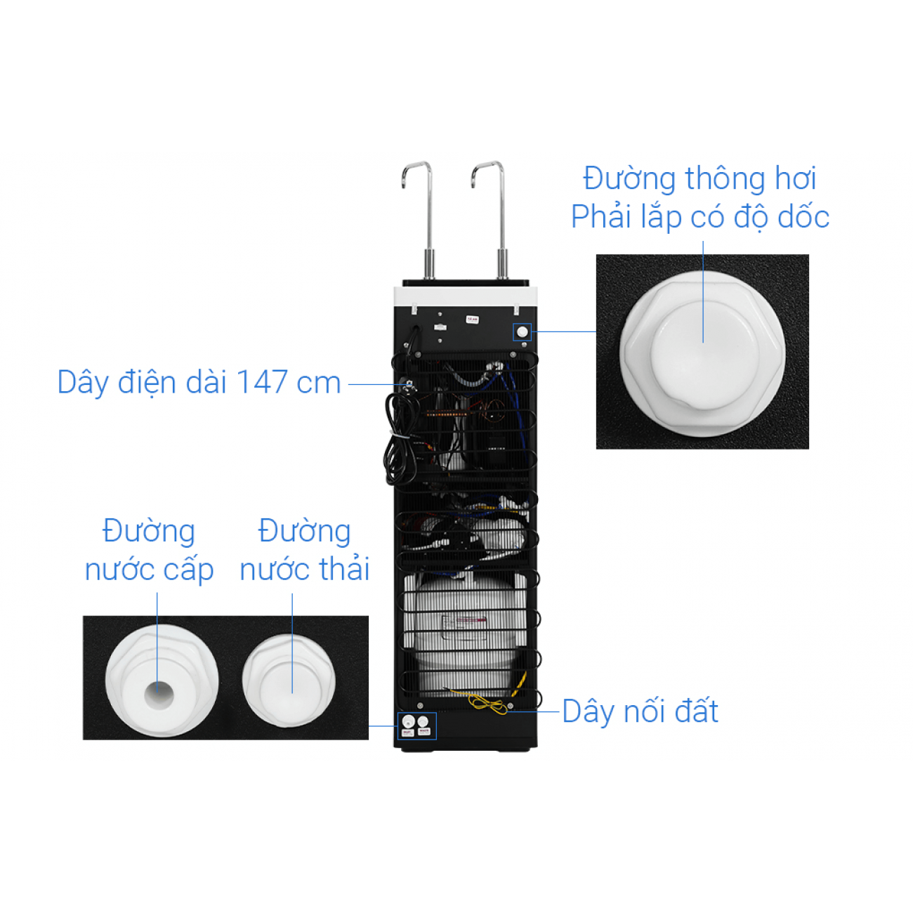 Máy lọc nước Mutosi Hydrogen Pro Plus Ion Kiềm MP-F081-HC4H5